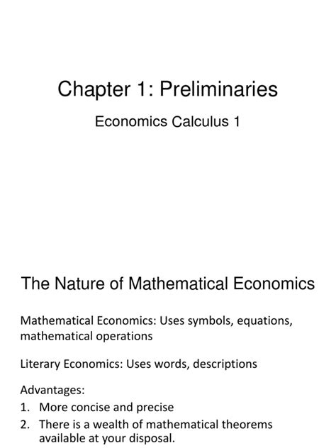 Chapter 1 Preliminaries Economics Calculus 1 Pdf Monotonic Function Function Mathematics