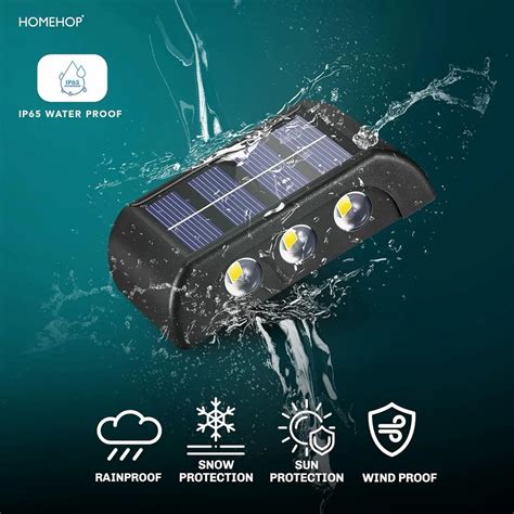 Solar Up Down Led Wall Lights6 Led Solar Up Down Wall Light Solar