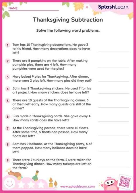 Year 2 Maths Subtraction Word Problems Within 20 Worksheets Free Printable Age 6 7