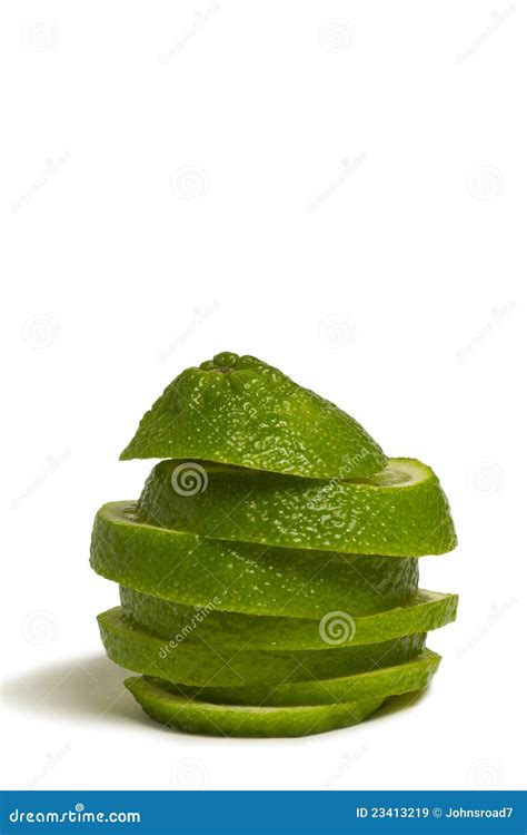 Lime Slice Stack Stock Image Image Of Juicy Dieting 23413219