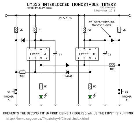 LM Interlocked Monostable Timer Circuit Under Monostable Circuits Next Gr