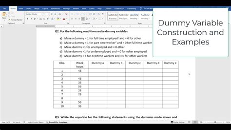 Understand The Concept Of Dummy Variables And Examples By Noman Arshed Youtube