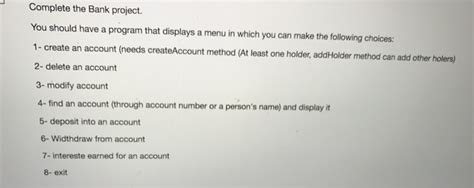 Solved You Should Have A Program That Displays A Menu In Chegg