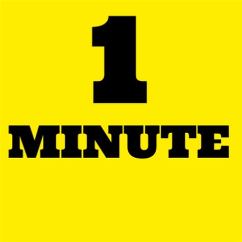 Just One Minute Youtube