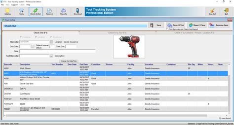 Tool Tracking System Tools Gigatrak