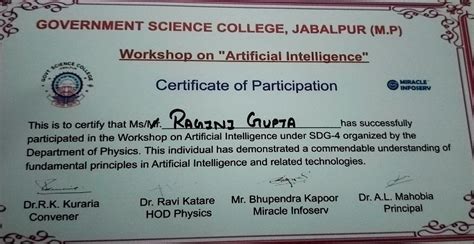 Ragini Gupta On Linkedin Done My Artificial Intelligence Internship In Miracle Information