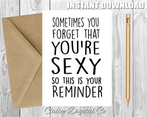 Sexy Reminder Cardanniversary Cardsometimes You Forget That Youre