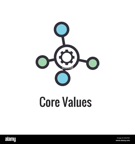 Core Values Outline Line Icon Conveying Specific Purpose Stock Vector Image And Art Alamy