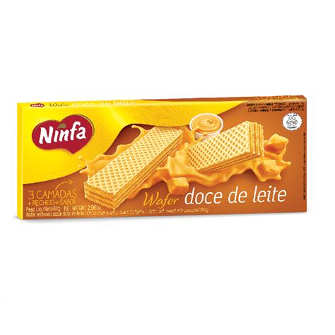 Biscoito Ninfa 84g Wafer Doce Leite Guguy Supermercado Guguy