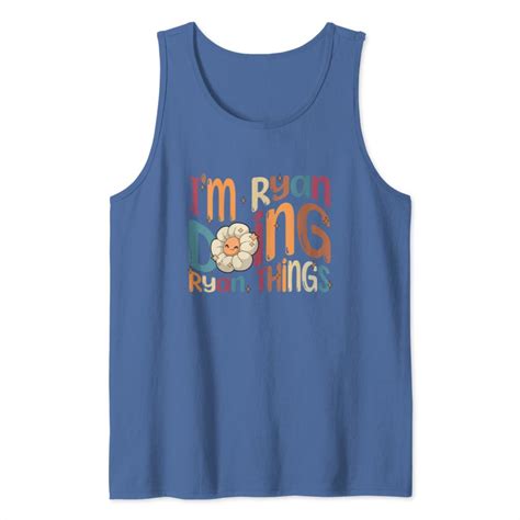 Im Ryan Doing Ryan Things Funny Groovy Retro Ryan Tank Tops Sold By