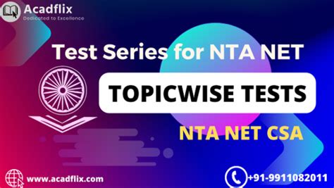 Topicwise Tests For Nta Net