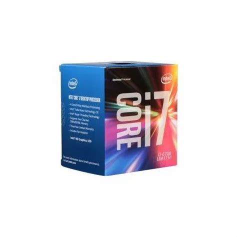 Intel Windows Cpu Ci7 7th Gen Processor 4 7 Ghz Model Number Bx80662i76700 At ₹ 14900 Piece