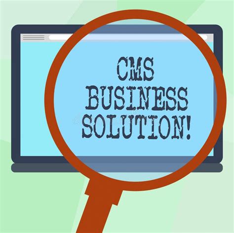 Conceptual Hand Writing Showing Cms Business Solution Business Photo Text Software Application