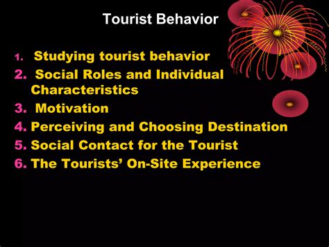 Tourist Behaviorpptx