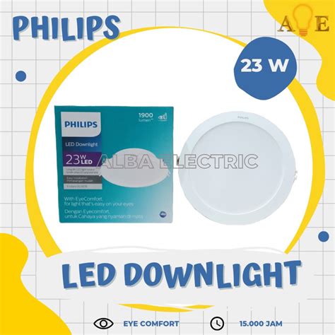 Jual Lampu Downlight Philips Led 23 Watt Putih Cool Daylight 6500k