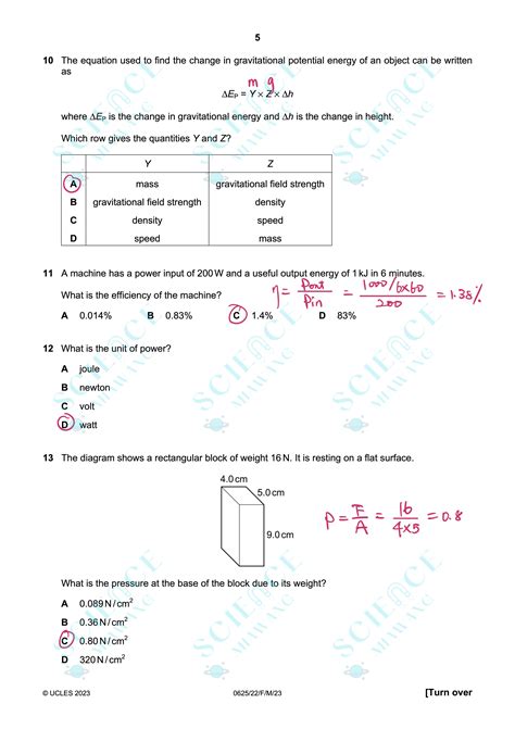 Igcse 2023 Feb Mar Paper 0625 Physics With Explained Answers R Igcse