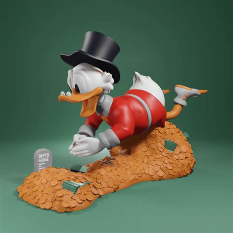Scrooge Mcduck 3d Print Model 3d Print Maker Club