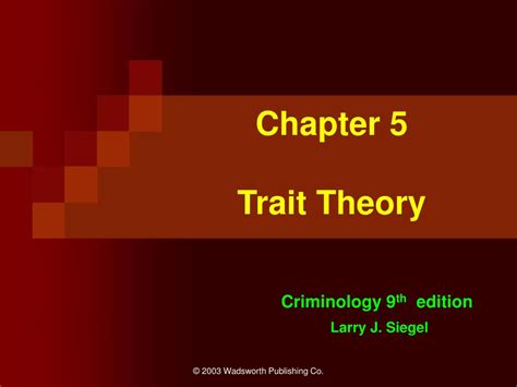 Ppt Chapter 5 Trait Theory Powerpoint Presentation Free Download Id735445