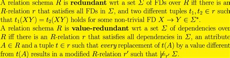 Database What Is The Difference Between Redundant And Value