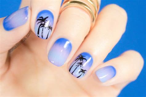 30 Beach Themed Nail Art Designs Styletic