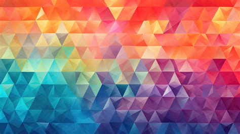 Vibrant Triangular Pattern With Seamless Texture Background Creative