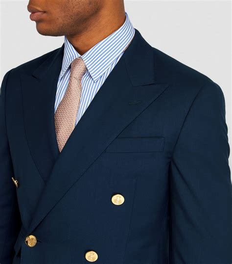 Ralph Lauren Double Breasted Suit Jacket Navy Editorialist In 2024