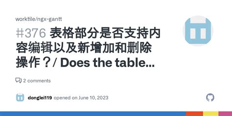 表格部分是否支持内容编辑以及新增加和删除操作 Does the table section support content editing