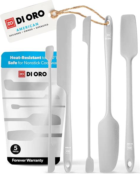 Di Oro Silicone Jar Spatulas For Scraping Rubber Spatulas