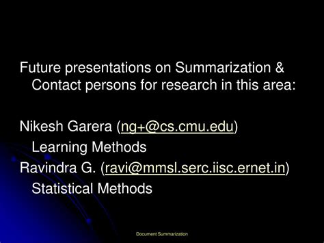 Ppt Document Summarization Powerpoint Presentation Free Download