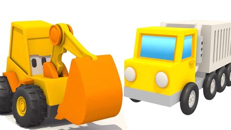 Развивающий мультик конструктор Экскаватор Мася Собираем Контейнеровоз Youtube