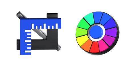 Crop Tool And Color Wheel 3d Cursor Sweezy Custom Cursors