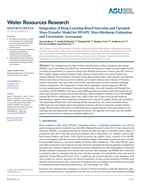 Integration Of Deep Learning‐based Inversion And Upscaled Mass‐transfer Model For Dnapl Mass