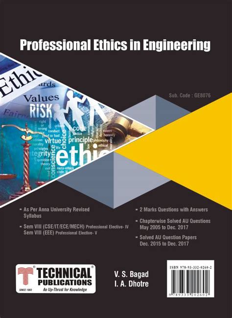 Professional Ethics In Engineering V Mech Vi Civil Viii Iteceeee