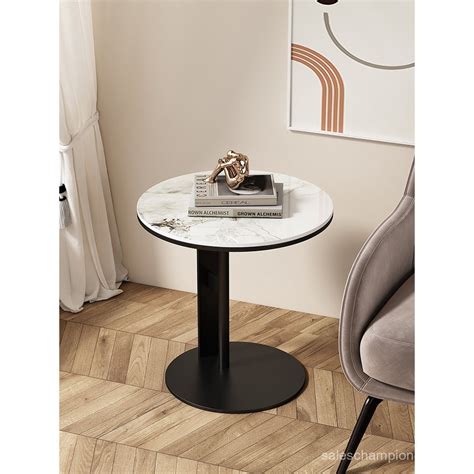 Light Luxury Movable Small Coffee Table Sofa Slate Side Table New Style Mini Living Room Corner