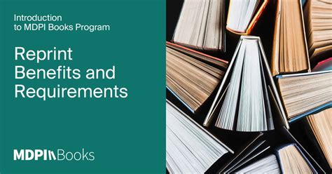 Introduction To The Books Program Reprints — Benefits And Requirements
