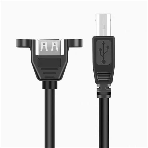 USB Female To Cables With Square Printer Port With Fixed Ear Printer LRT 1218 Lanruntong
