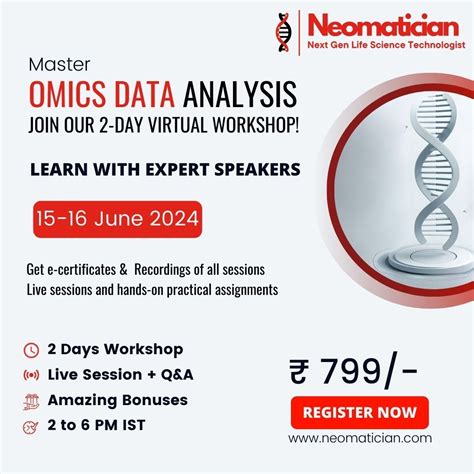 Master Omics Data Analysis Workshop By Neomatician Neomatician Posted On The Topic Linkedin