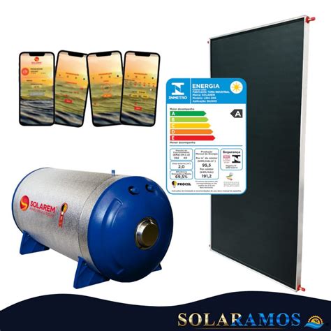 Kit Aquecedor Solar Banho Litros Alta Pressão aço Solar SMART Campinas Solar