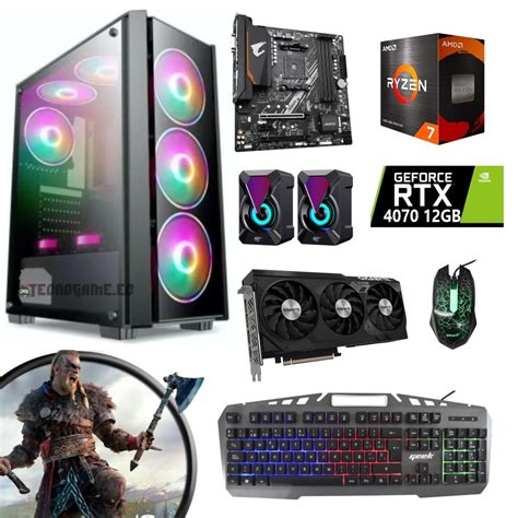 Cpu Gamer Ryzen 7 5800x Rtx 4070 12gb Tecnogame Ec