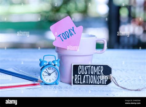 Inspiration Showing Sign Customer Relationship Business Concept Deal And Interaction Between