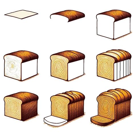 20 Easy And Beautiful Bread Drawing Ideas Drawing Photos