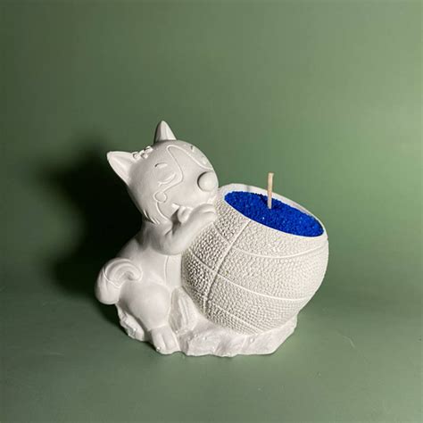 Ароматные свечи в кашпо ручной работы восковые свечи в фигурных кашпо свечи в гипсовых кашпо