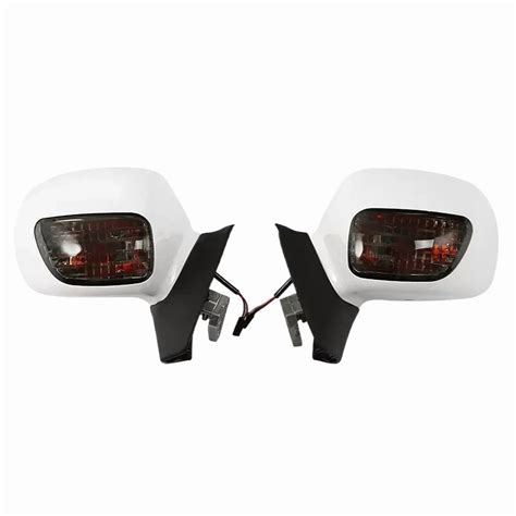 Motorcycle Rear View Mirrors Turn Signal Amber Light For Honda Goldwing