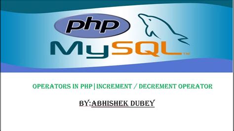 Operators In Phpincrementdecrement Operatorin Hindiphp Coding