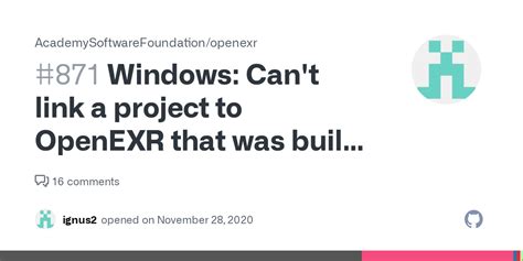 Windows Cant Link A Project To Openexr That Was Built With Static Zlib · Issue 871