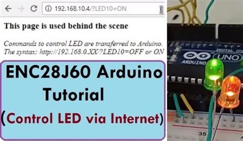 Control LED Using Arduino ENC J Ethernet Module