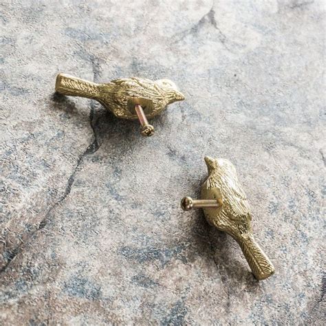 Elegance Brass Bird Knobs Drawer Knob Dresser Knobs Ceramic Knobs