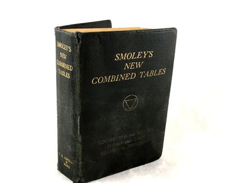 1951 Smoleys New Combined Tables Logarithms Squares Slopes Rises Segmental Functions