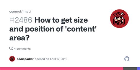 How To Get Size And Position Of Content Area Issue 2486 Ocornut Imgui GitHub