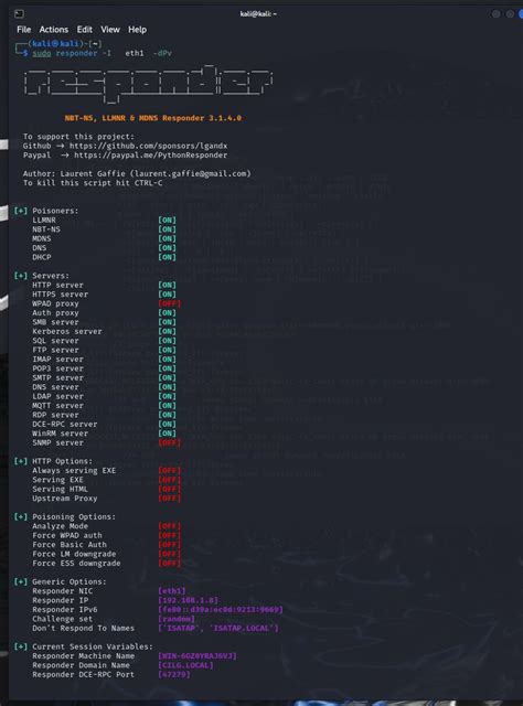 Eric Noga On Linkedin Kalilinux Kalilinuxtools Reponder Hashes Pentesting 15 Comments